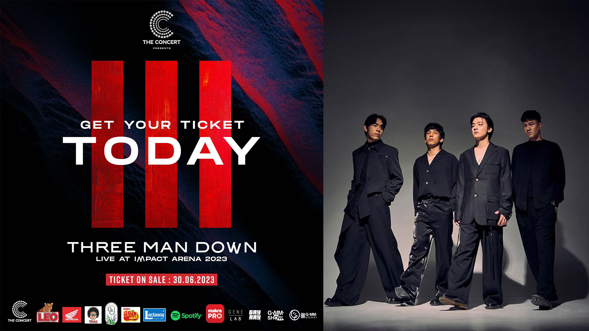 คอนเสิร์ต Three Man Down - Feed