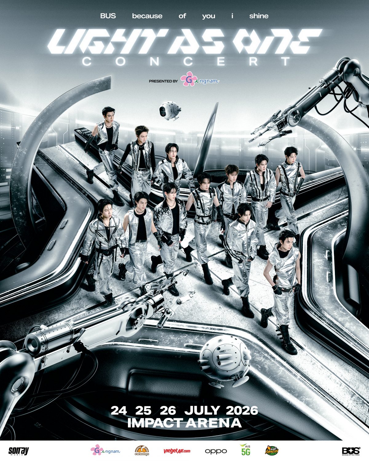 BUS because of you i shine ประกาศคอนเสิร์ตใหญ่ "LIGHT AS ONE CONCERT ...